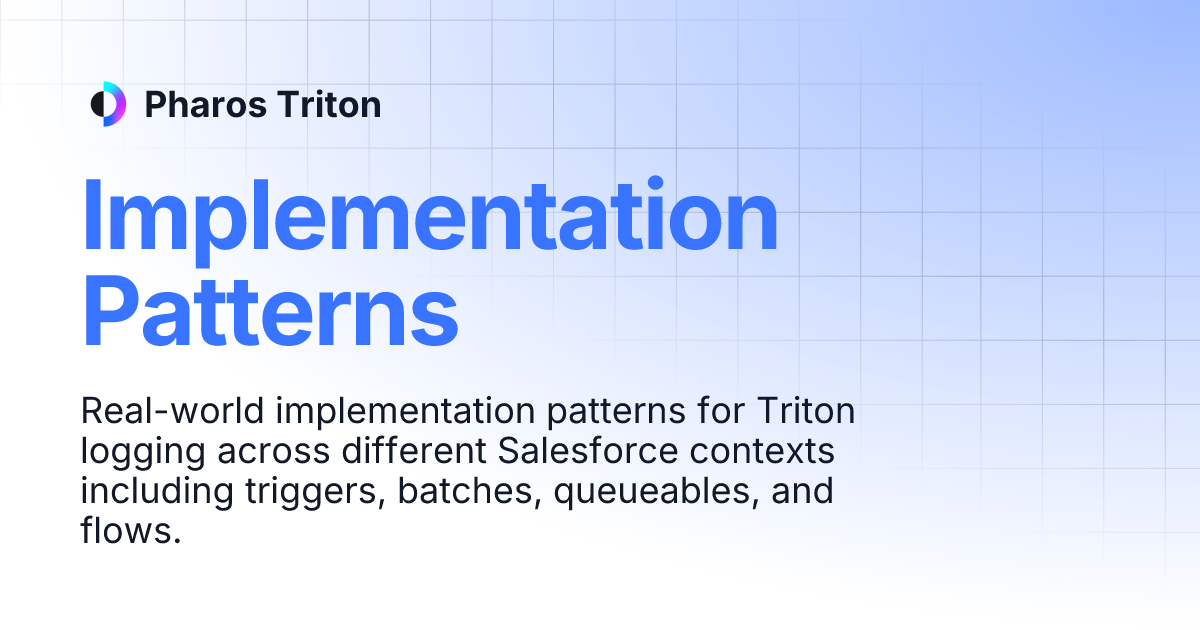 Implementation Patterns | Pharos Triton